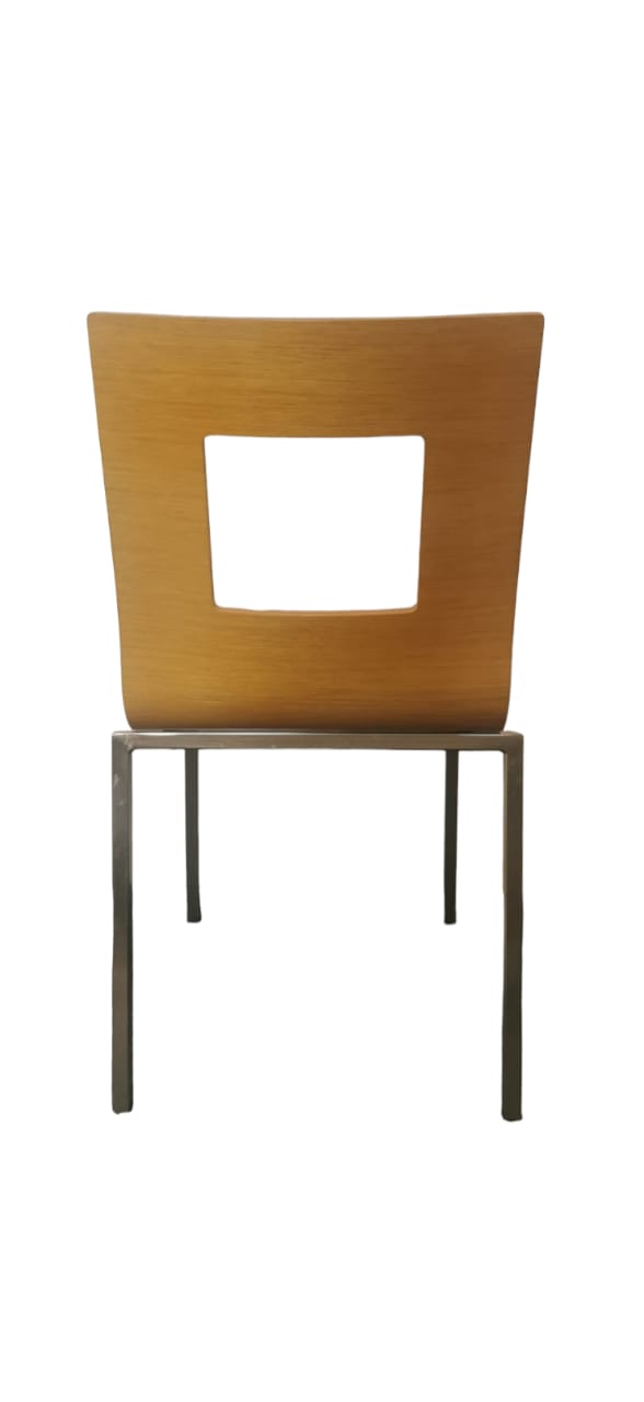 Chaise restaurant Pedrali chêne Inox au Maroc - Mouhim.Ma