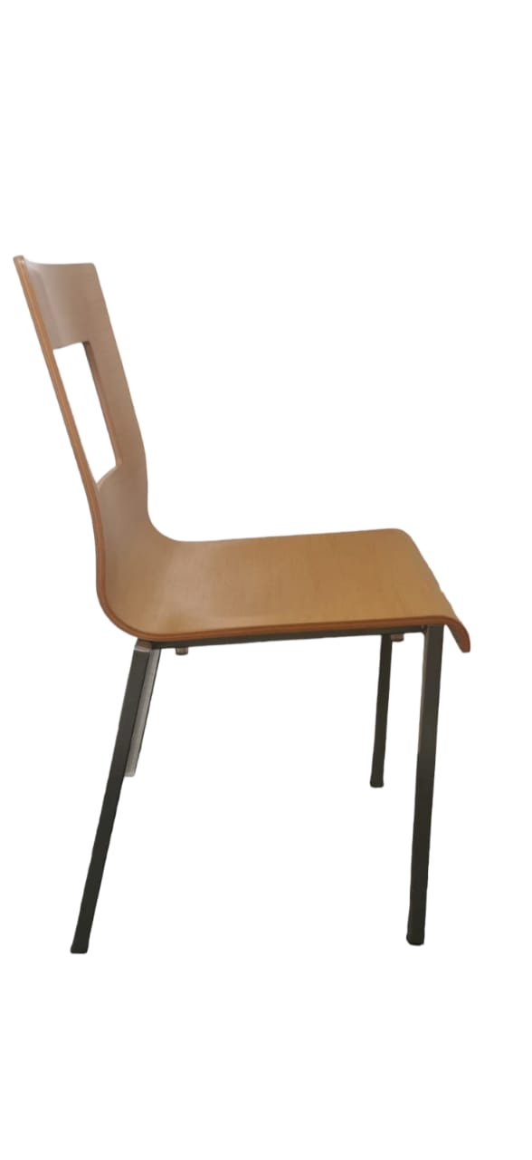 Chaise restaurant Pedrali chêne Inox au Maroc - Mouhim.Ma