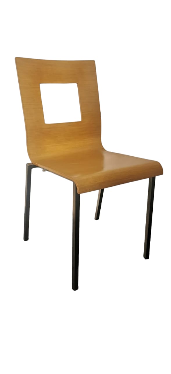 Chaise restaurant Pedrali chêne Inox | Locaux: matériel, fournitures au ...