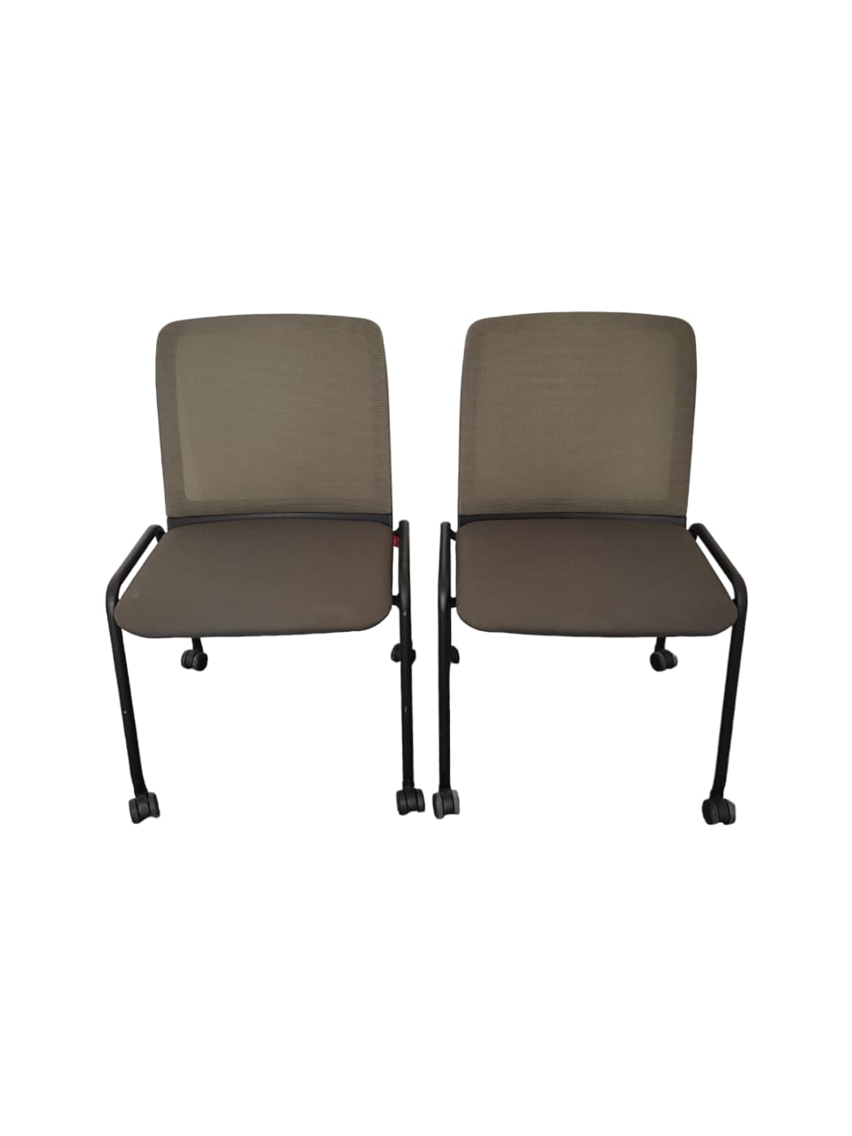 Chaise visiteur Haworth avec roulette résille noir | Locaux: matériel ...