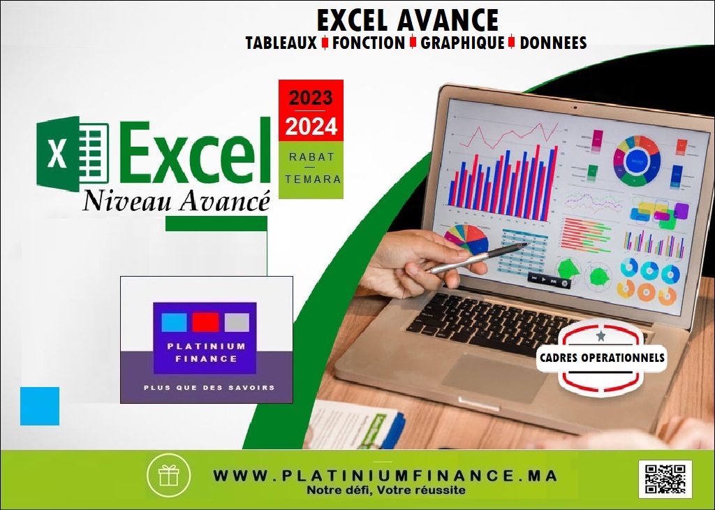FORMATION CADRE - EXCEL AVANCE - TABLEAUX - FONCTION -GRAPHIQUE ...