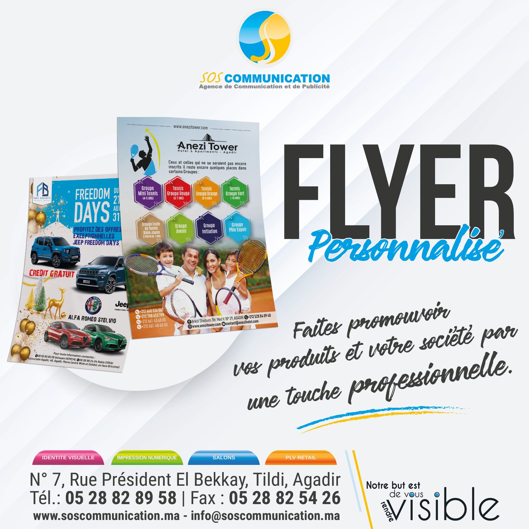 Flyer personnalisé | Objets publicitaires au Maroc - Mouhim.Ma