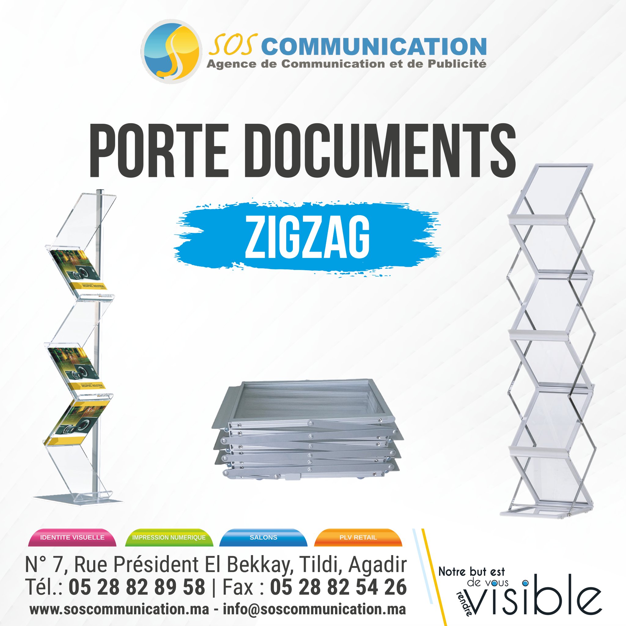 Porte documents zigzag | Objets publicitaires au Maroc - Mouhim.Ma