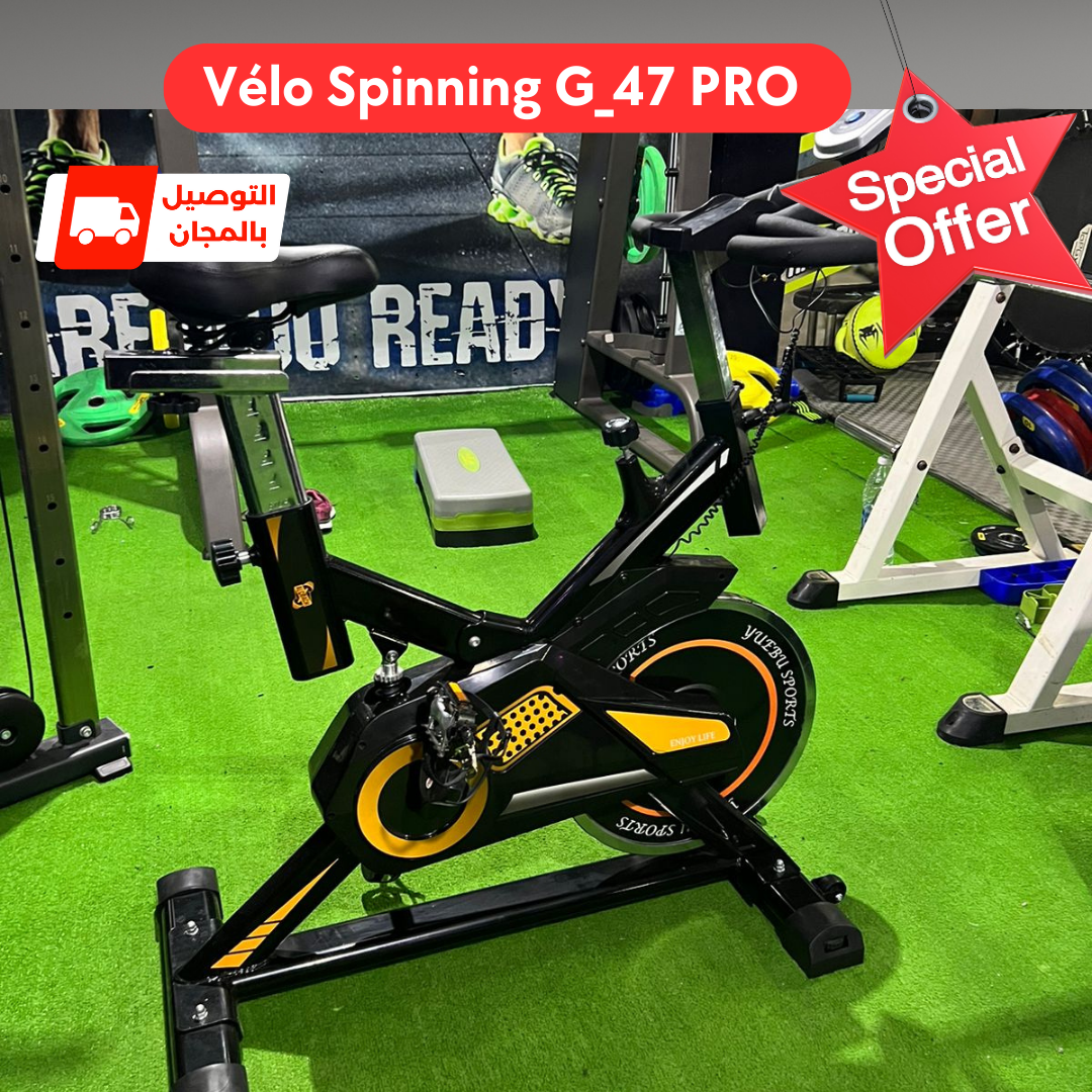 Velo Spinning G_47 Pro | Fitness, athlétisme, yoga au Maroc - Mouhim.Ma