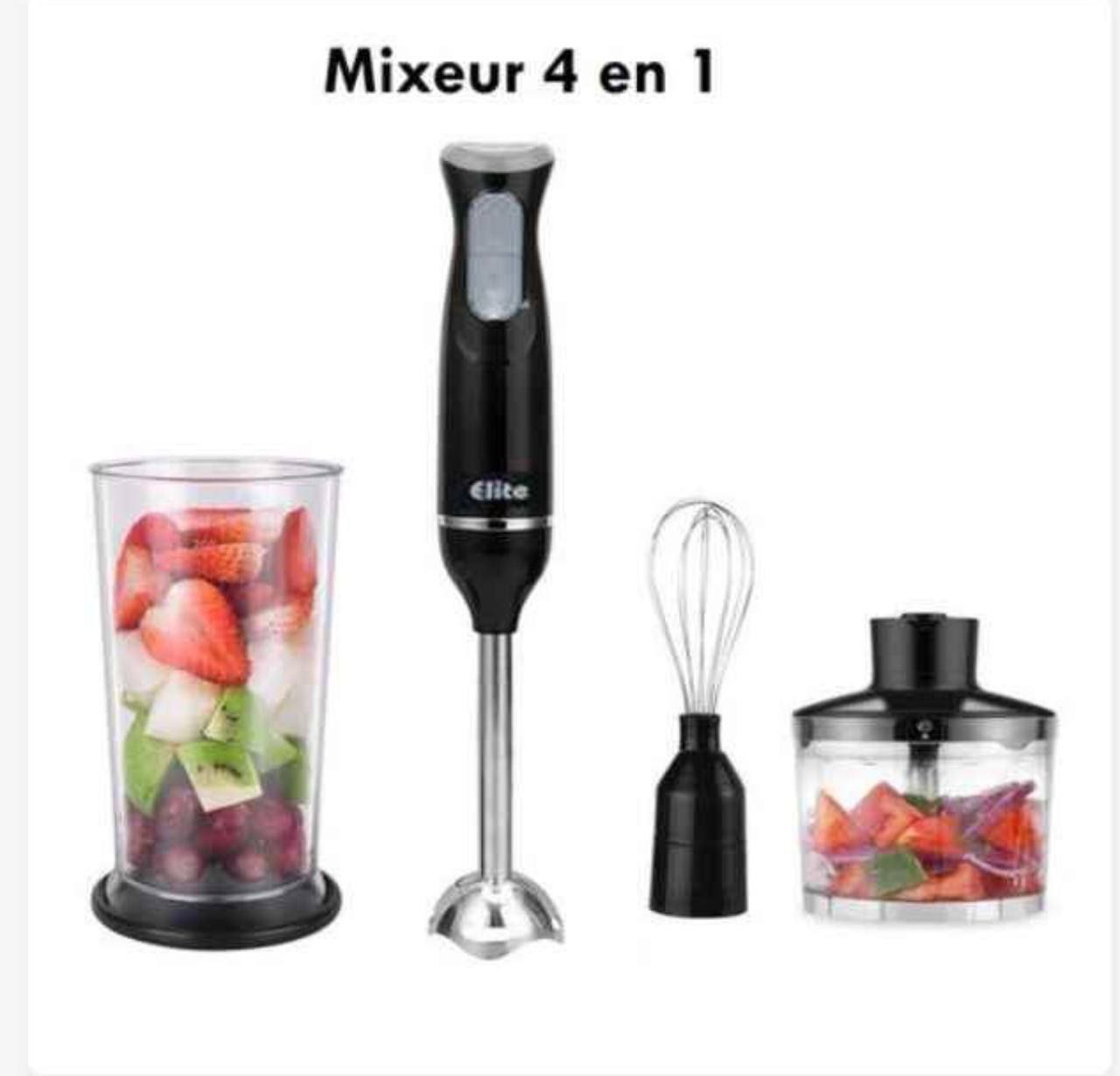 Elite Mixeur Batteur Plongeant avec bol, Puissance 180 w | Cuisson au ...