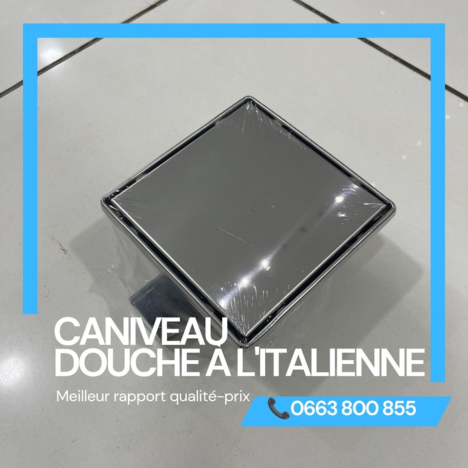 CANIVEAU DE DOUCHE À L'ITALIENNE 40cm, 50cm, 60cm, 15x15 | Salle de ...