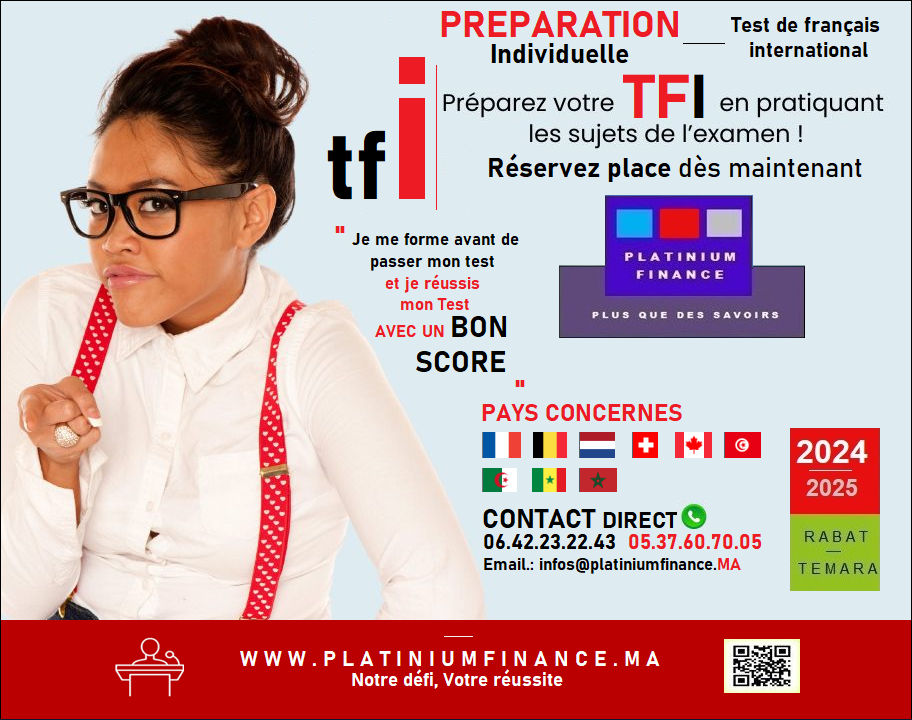 PREPARATION INDIVIDUELLLE POUR TFI C1-C2 | Formations au Maroc - Mouhim.Ma