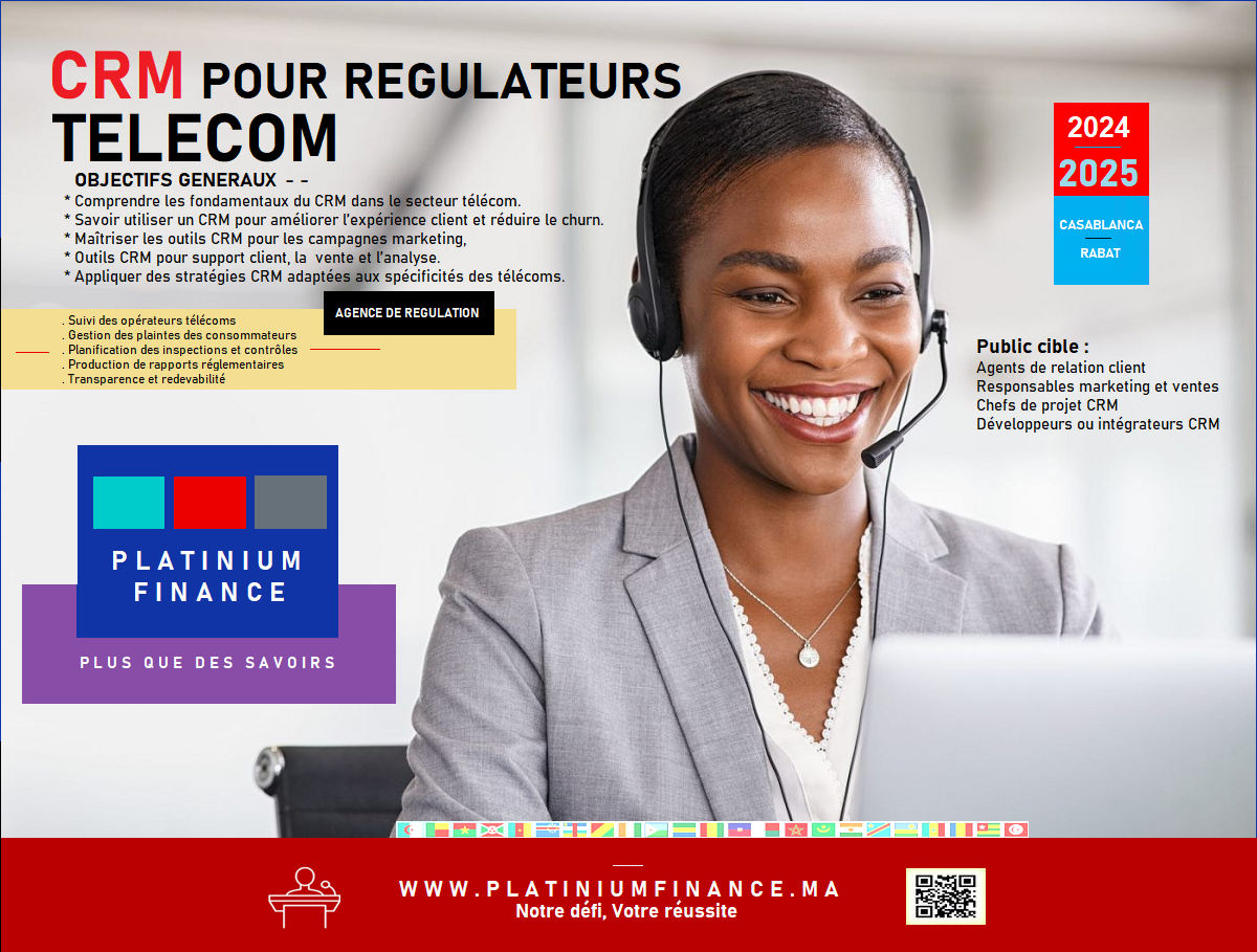 CRM POUR REGULATEURS TELECOM | Formations au Maroc - Mouhim.Ma