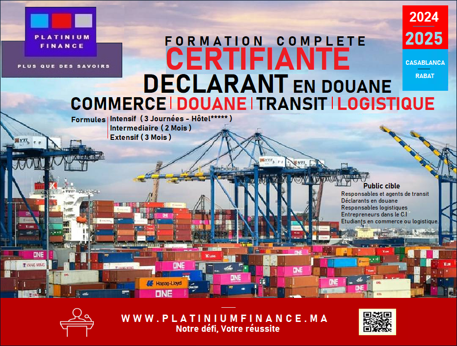 Formation -TRANSIT-DEDOUANEMENT-DOUANE-LOGISTIQUE | Formations au Maroc - Mouhim.Ma